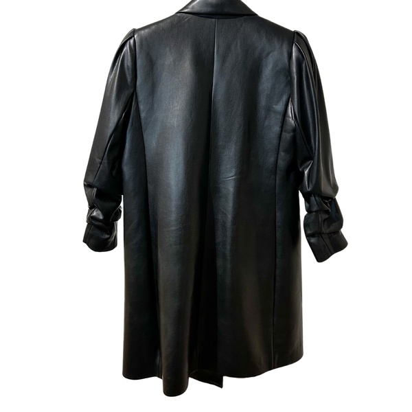 Black Vegan Leather Coat – Loom & Magpie Boutique