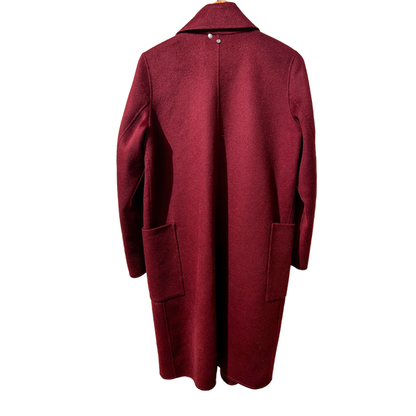 Dark Red Wool Coat – Loom & Magpie Boutique