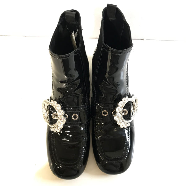 Patent Embellished Boots – Loom & Magpie Boutique