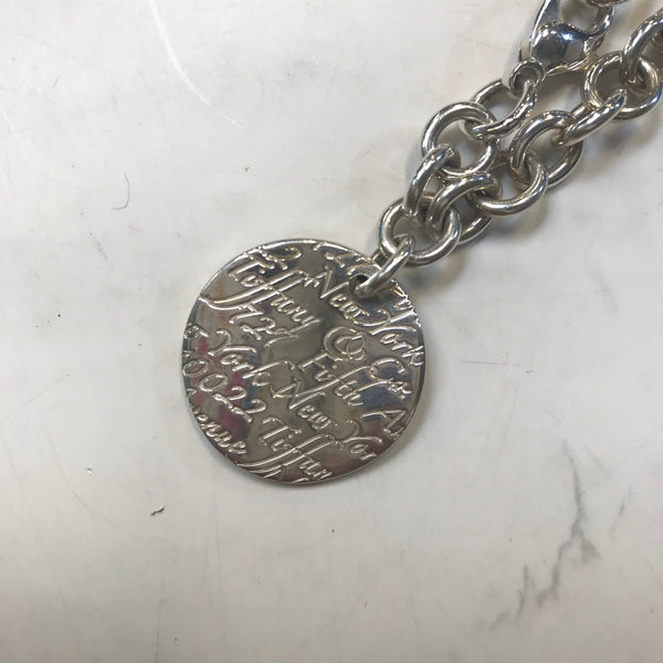 Sterling Silver Notes Round Tag Charm Bracelet – Loom & Magpie Boutique